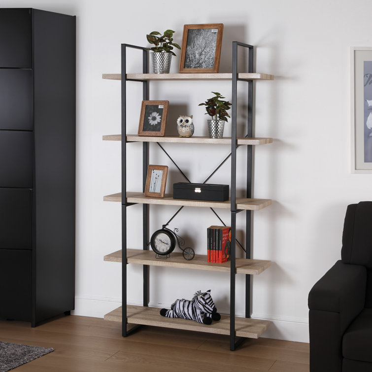 Borough Wharf Adelardo 179cm H x 33cm W Metal Etagere Bookcase | Wayfair.co.uk